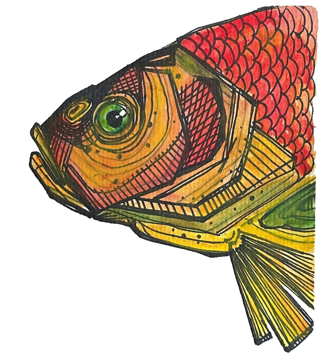 Red Fish head – Katie Kate Studio